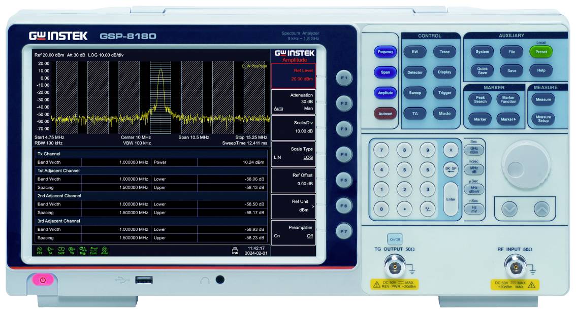 GW Instek GSP-8180TG analizator spektra