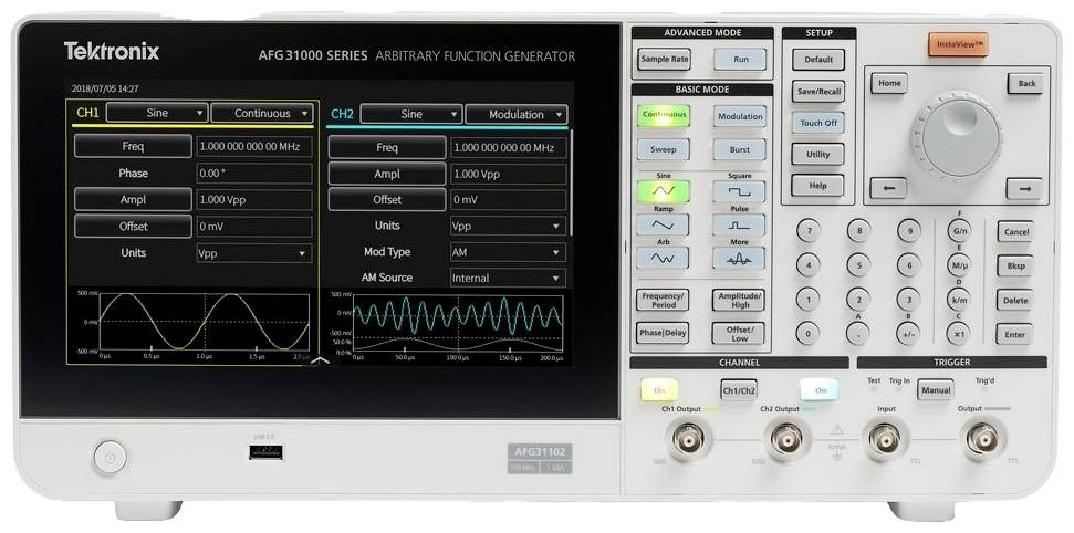 Tektronix AFG31102 funkcijski generator 0,000001 Hz – 100 MHz