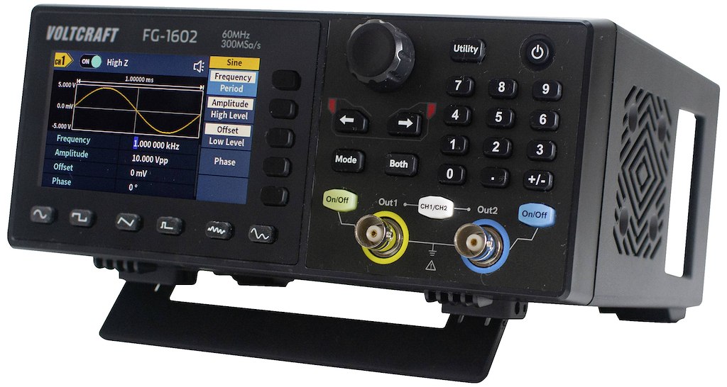 VOLTCRAFT FG-1602 funkcijski generator 1 µHz – 60 MHz