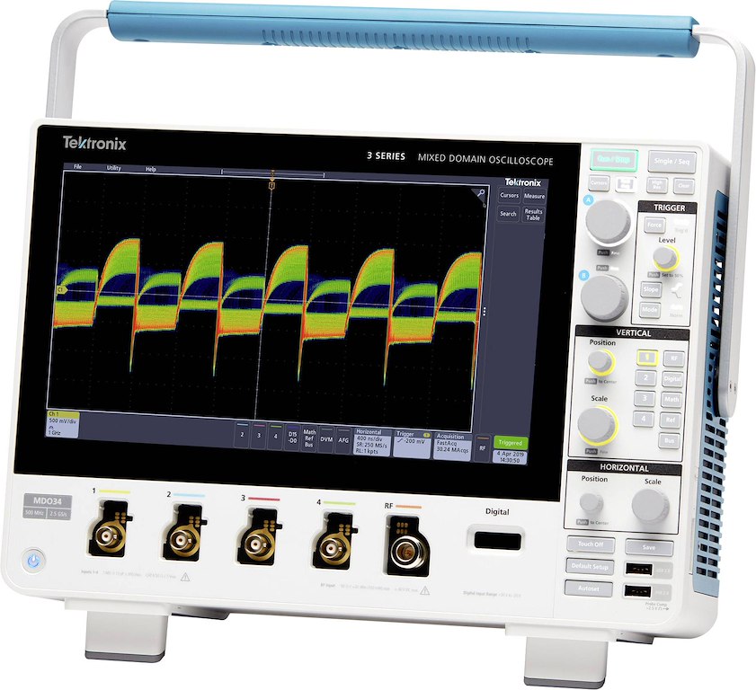 Tektronix MDO34 3-BW-500 digitalni osciloskop 500 MHz 4-kanalni 2,5 GSa/s
