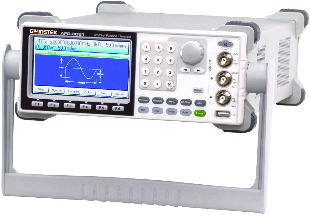 GW Instek AFG-3081 funkcijski generator 1 µHz – 80 MHz prema internim radnim etalonima proizvođača