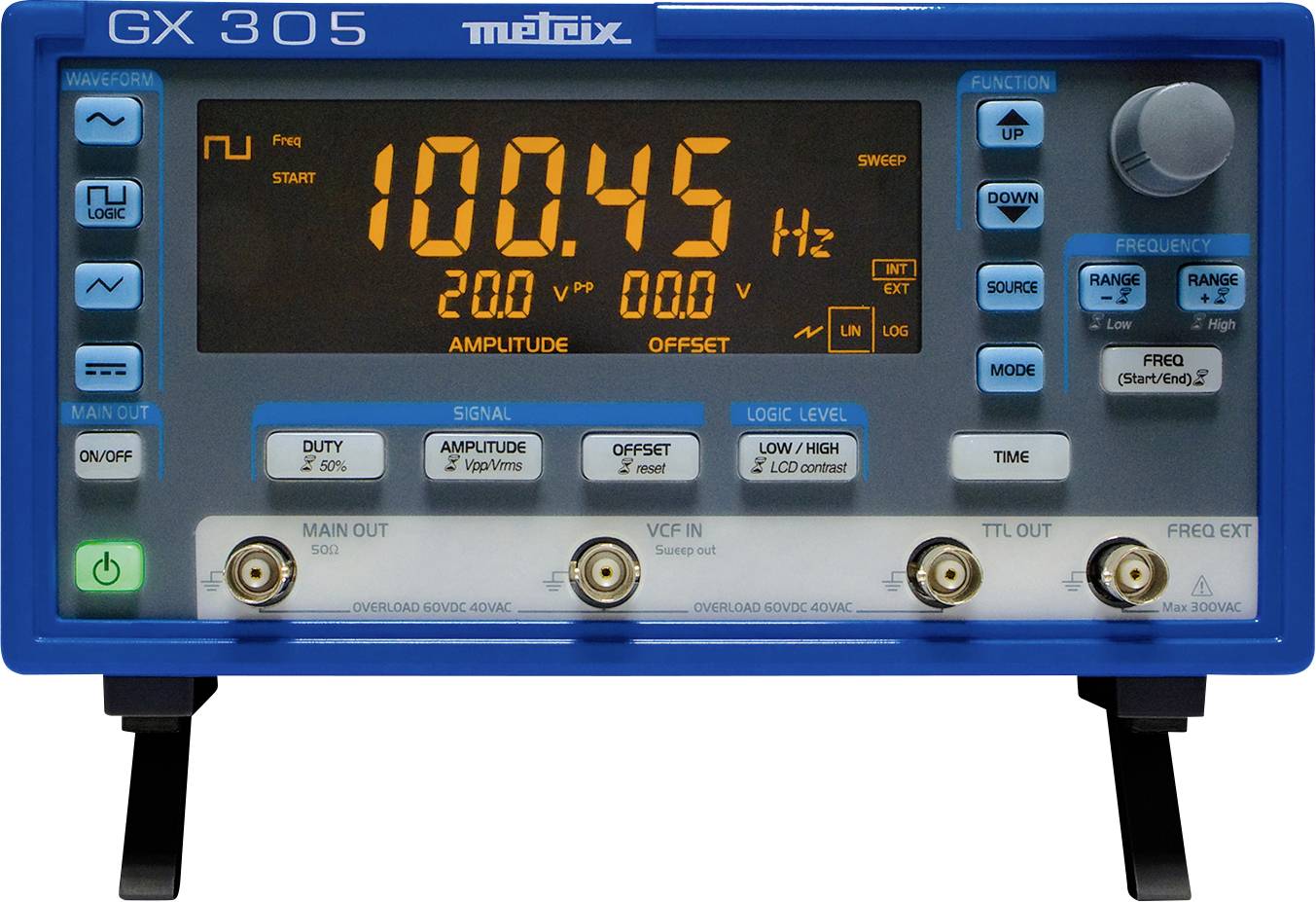 Metrix GX 305 funkcijski generator 0,001 Hz – 5 MHz