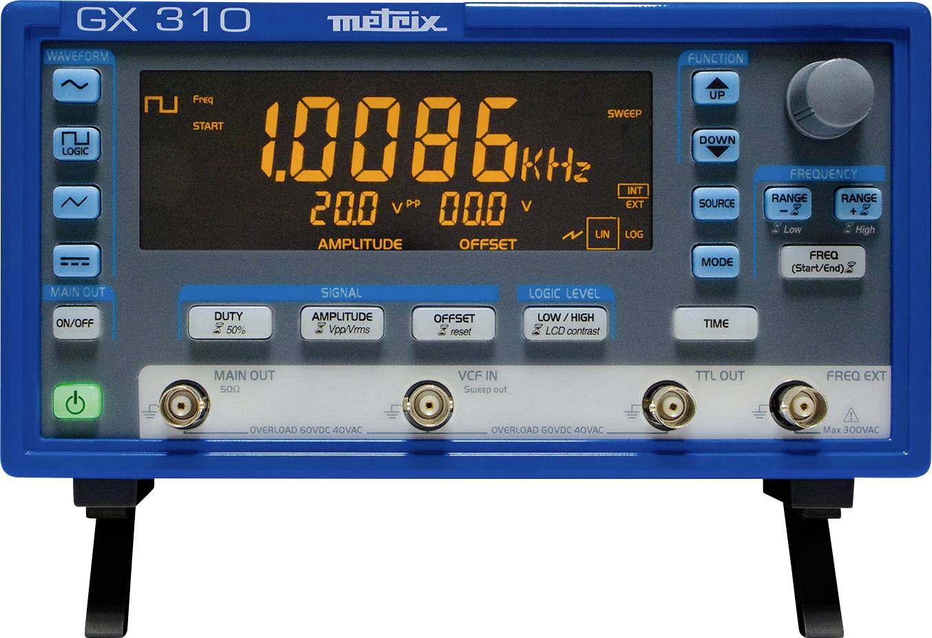 Metrix GX 310 funkcijski generator 0,001 Hz – 10 MHz