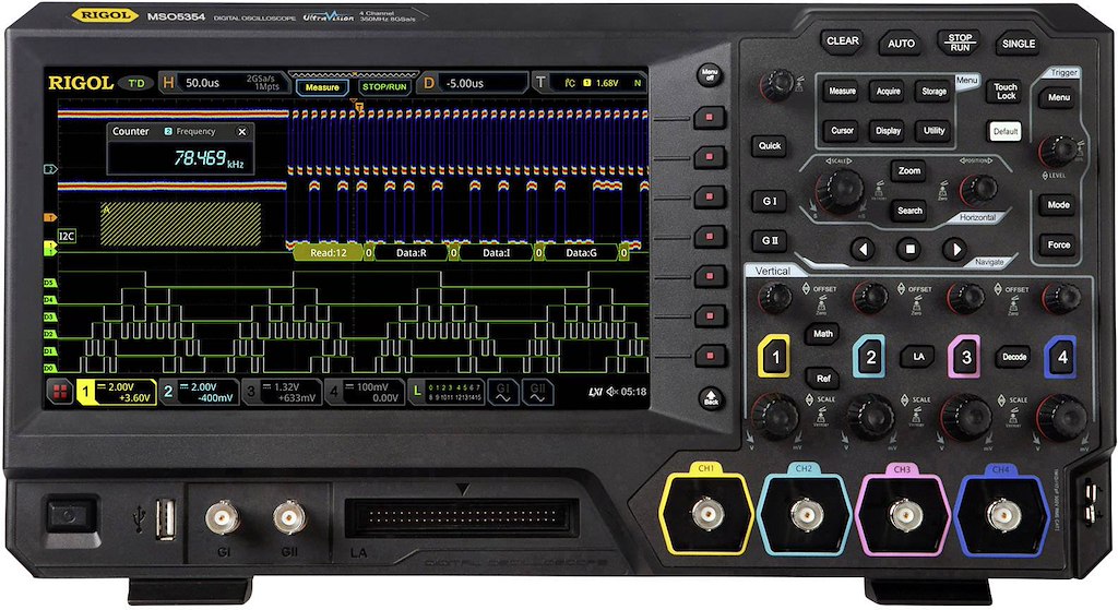 Rigol MSO5074 digitalni osciloskop 70 MHz 4-kanalni 8 GSa/s