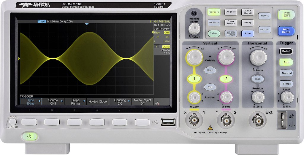 Teledyne LeCroy T3DSO1102 digitalni osciloskop 100 MHz 2-kanalni 1 GSa/s