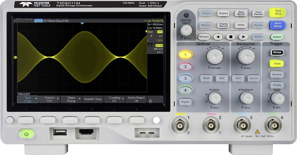 Teledyne LeCroy T3DSO1204 digitalni osciloskop 200 MHz 4-kanalni 1 GSa/s