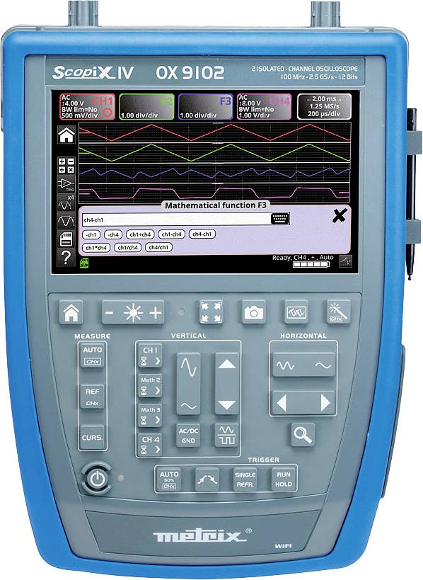 Metrix OX 9102 digitalni osciloskop 100 MHz 2-kanalni 2,5 GSa/s