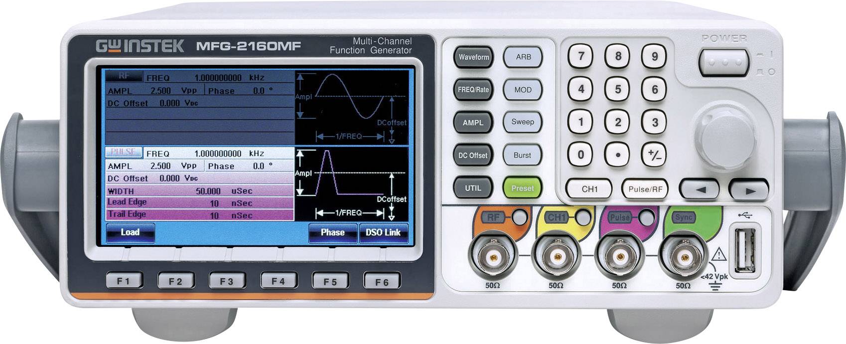 GW Instek MFG-2160MF funkcijski generator 1 µHz – 60 MHz