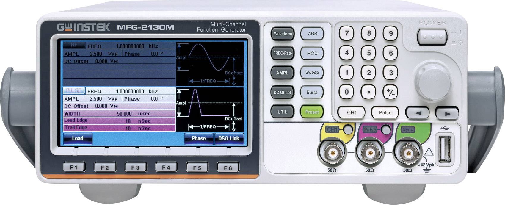 GW Instek MFG-2130M funkcijski generator 1 µHz – 30 MHz