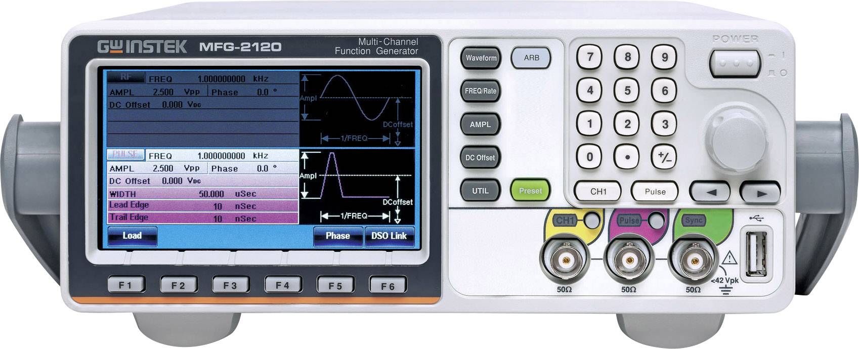 GW Instek MFG-2120 funkcijski generator 1 µHz – 20 MHz