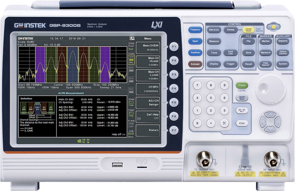 GW Instek GSP-9300BTG analizator spektra