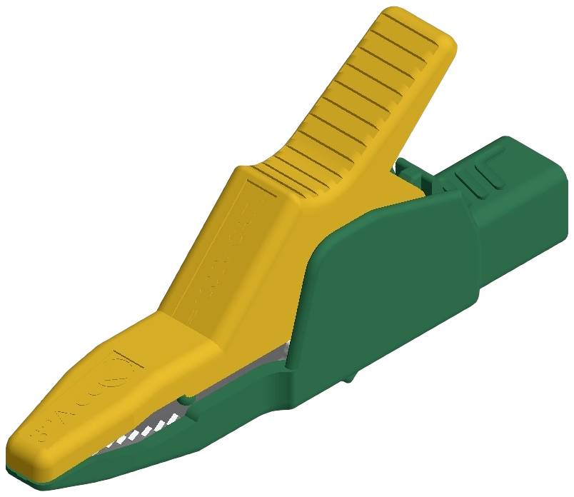 Hirschmann bezbednosna krokodil stezaljka CAT II 1000 V 32 A žuta 85 mm