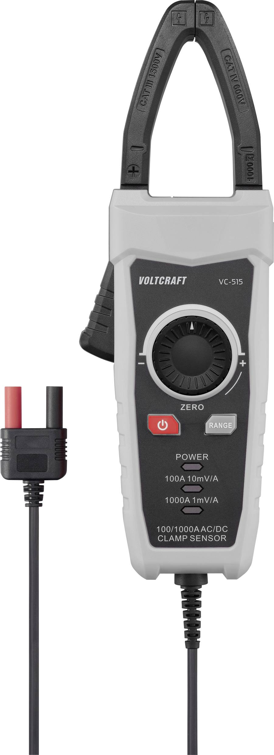 VOLTCRAFT VC-515 adapter za strujna klešta CAT IV 600 V, CAT III 1500 V muški konektorski priključak 4 mm