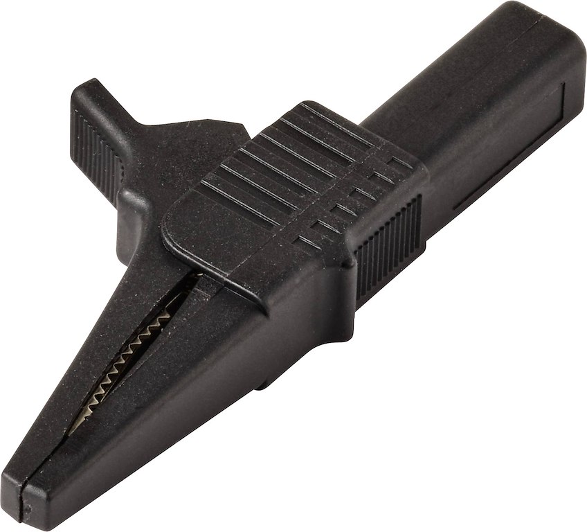 VOLTCRAFT MSK-125 krokodil stezaljke CAT II 300 V 10 A crna