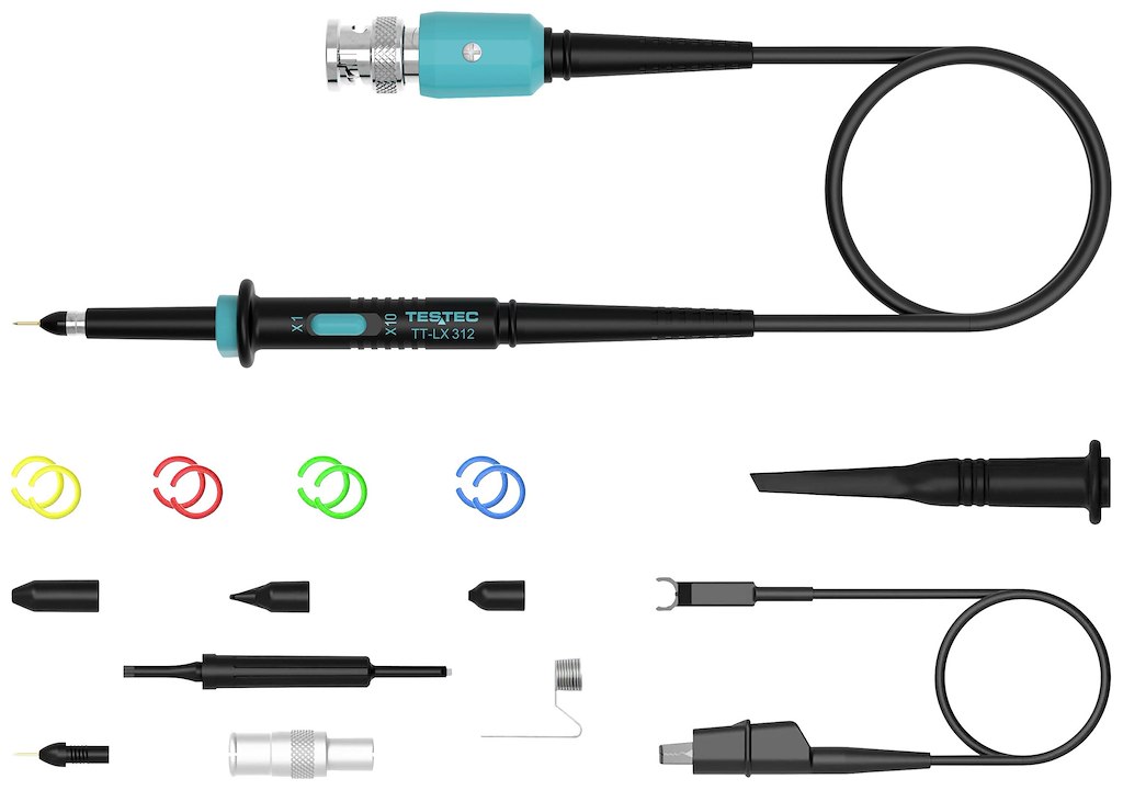 Testec merna sonda CAT II 400 V 1,20 m 10 MHz, 100 MHz