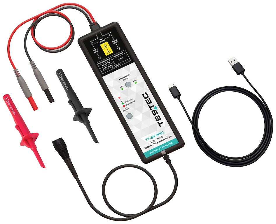 Testec diferencijalna merna sonda CAT III 1000 V 700 V 0,95 m
