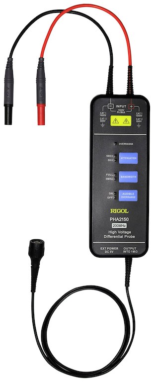 Rigol PHA2150 merna sonda CAT II 1000 V, CAT III 600 V 1500 V 1 m