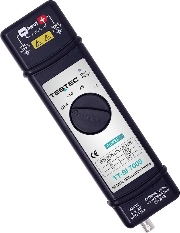 Testec diferencijalna merna sonda CAT III 35V 60 MHz