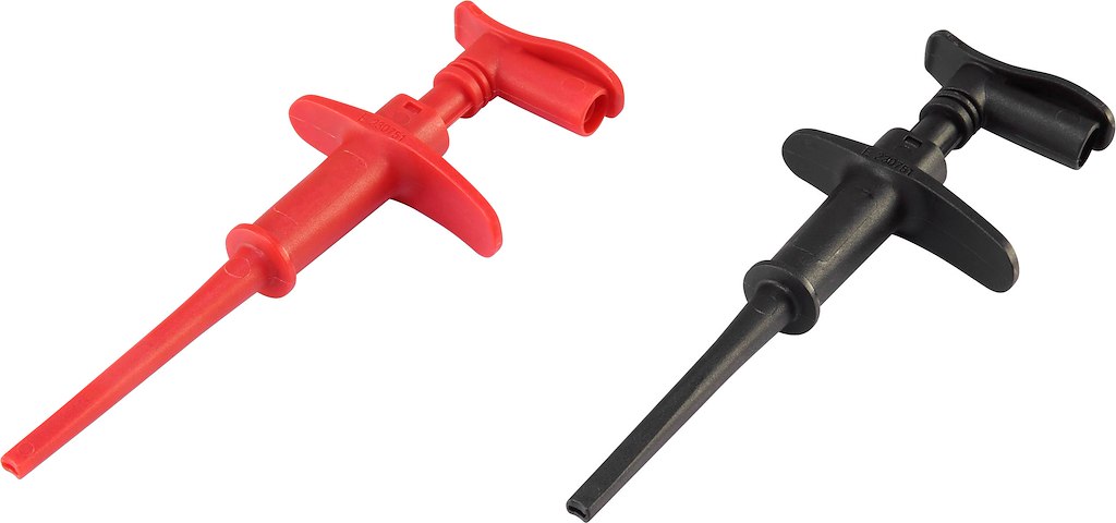 VOLTCRAFT MSK-118 krokodil spojka CAT III 1000 V, CAT IV 600 V 5 A crna, crvena