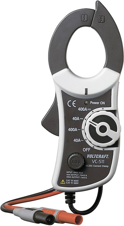 VOLTCRAFT VC-511 adapter za strujna klešta CAT III 600 V, CAT IV 300 V