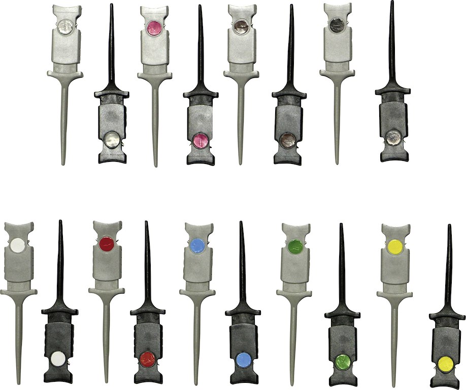 VOLTCRAFT 1086337 mini ispitne sonde sa stezaljkama CAT I 60 V/DC 0,1 A