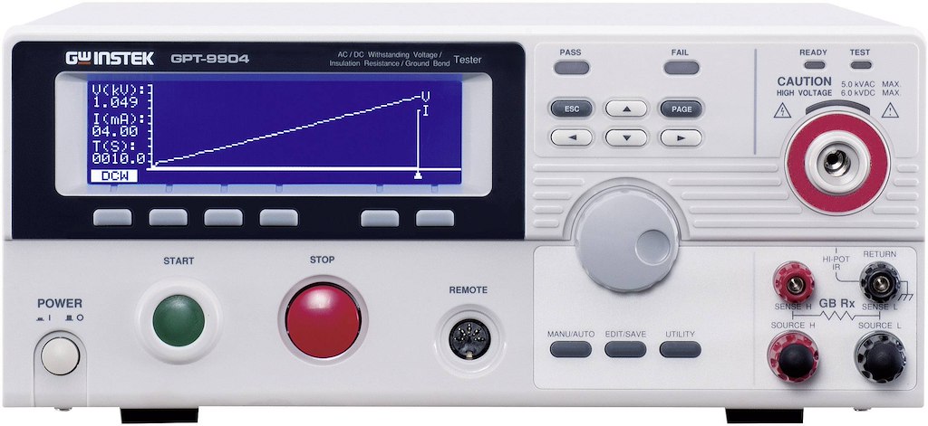 GW Instek GPT-9904 merač otpora izolacije 100 V, 250 V, 500 V, 1000 V 50 GΩ digitalni (LCD) prema internim radnim etalonima proizvođača