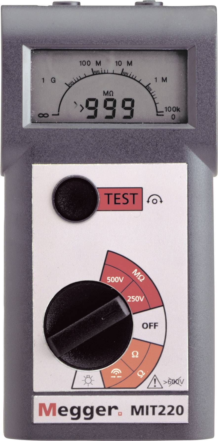 Megger MIT220 merač otpora izolacije 250 V, 500 V 999 MΩ CAT III 600 V
