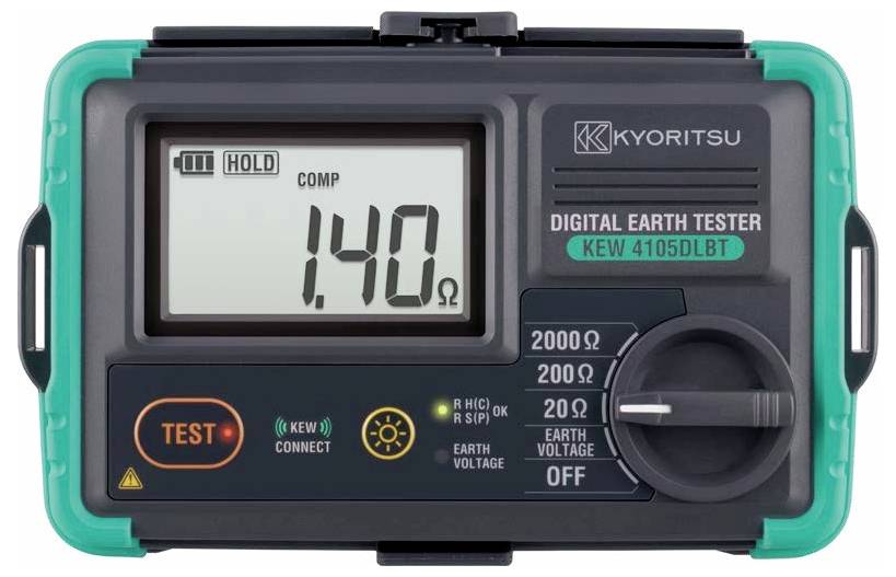 Kyoritsu KEW 4105DLBT-H merač otpora uzemljenja 100 MΩ 0–20 Ω/0–200 Ω/0–2000 Ω