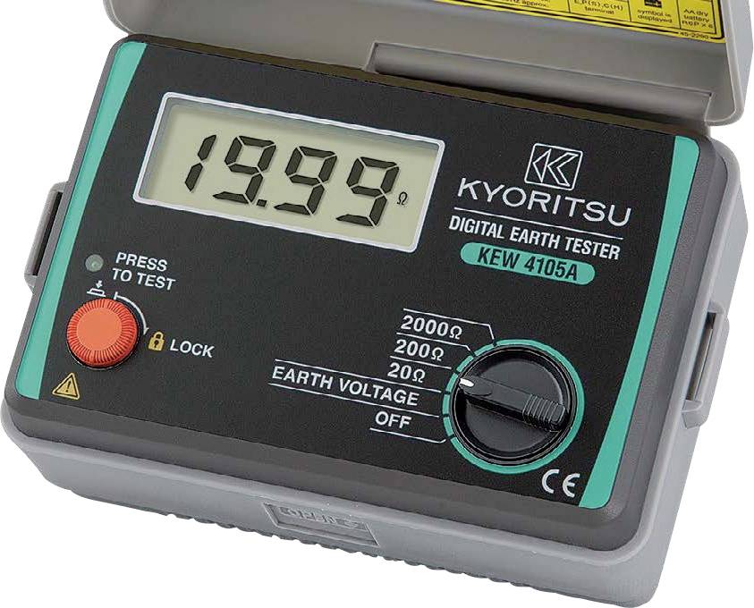 Kyoritsu KEW 4105A merač otpora uzemljenja 5 MΩ 0–1999 Ω CAT III 300 V