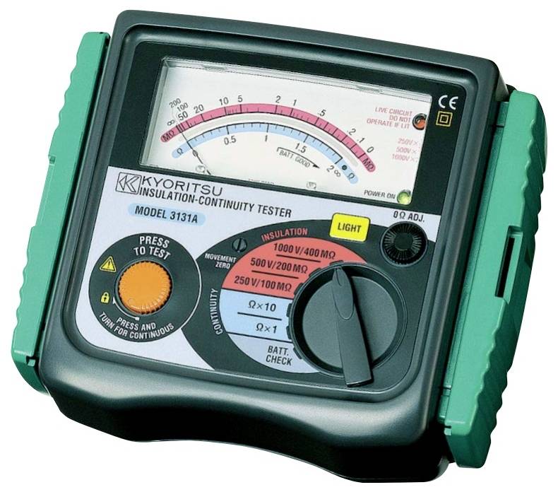 Kyoritsu KEW 3131A merač otpora izolacije 250 V, 500 V, 1000 V 400 MΩ 2 Ω / 20 Ω (prolaznost)