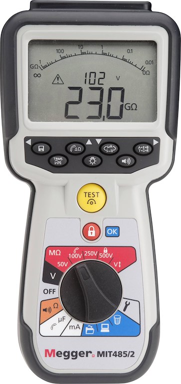 Megger MIT485/2 merač otpora izolacije 50 V, 100 V, 250 V, 500 V 100 GΩ 10 – 100 GΩ