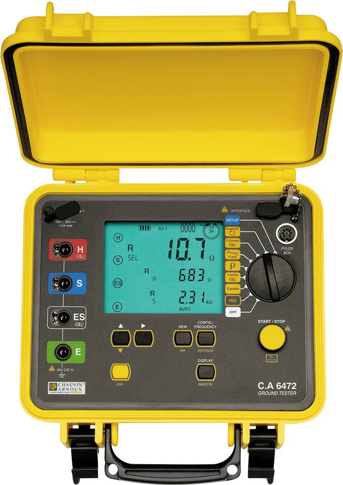 Chauvin Arnoux C.A 6472 merač otpora uzemljenja 0,01 Ω do 99,9 kΩ CAT IV
