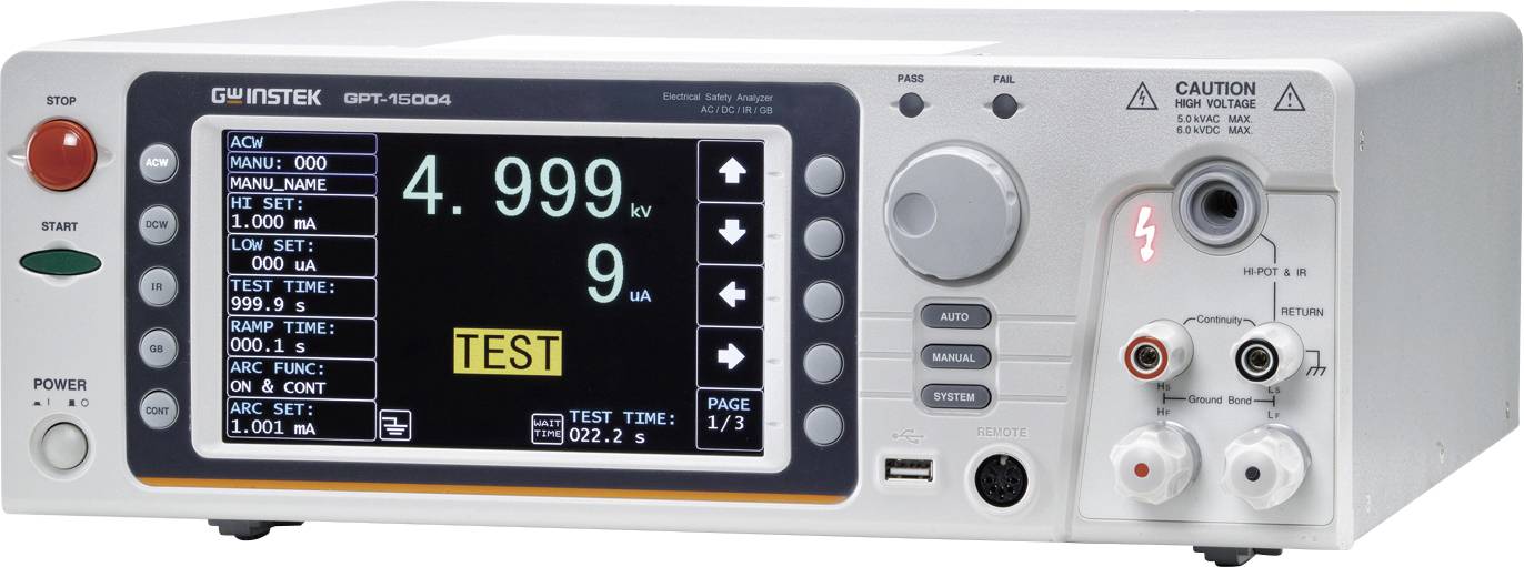 GW Instek GPT-15004 analizator električne bezbednosti 38 cm