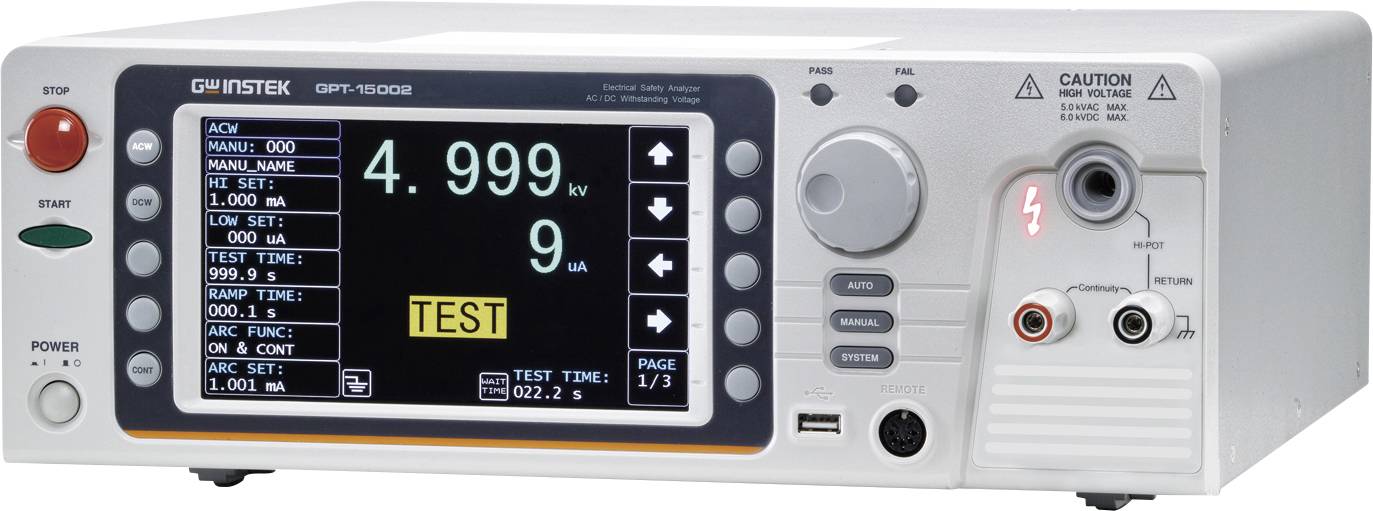 GW Instek GPT-15002 analizator električne bezbednosti 38 cm