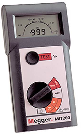 Megger MIT200-EN merač otpora izolacije 1000 MΩ 100 Ω CAT III 600 V