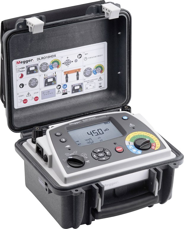 Megger DLRO10HDX ommetar 250 mΩ CAT III 300 V digitalni (LCD)