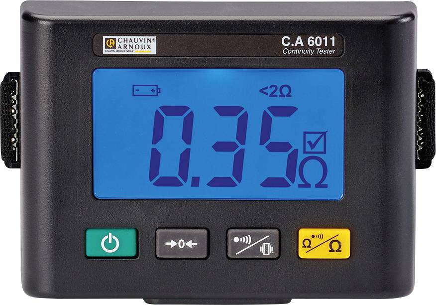 Chauvin Arnoux A 6011 ispitivač prolaznosti 200 Ω Od 1,0 Ω do 200,0 Ω CAT IV 300 V