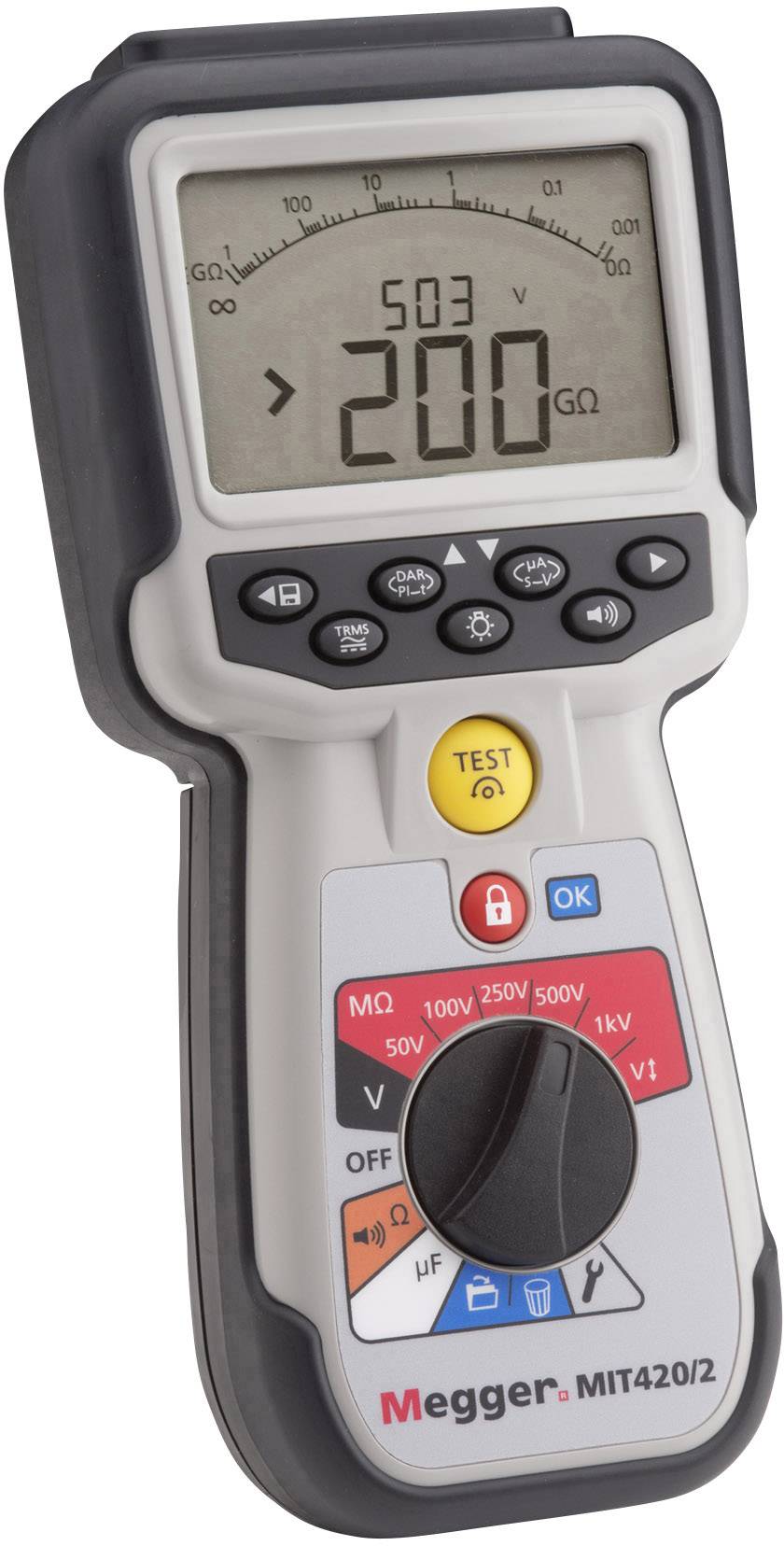 Megger MIT420/2 merač otpora izolacije 50 V, 100 V, 250 V, 500 V, 1000 V 200 GΩ CAT IV 600 V