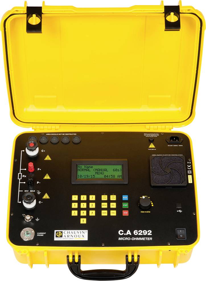 Chauvin Arnoux A 6292 mikroommetar 0,1 µΩ – 1 Ω digitalni (LCD)