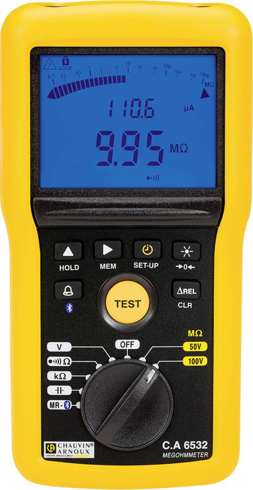 Chauvin Arnoux A 6532 merač otpora izolacije 50 V, 100 V 20 GΩ 0 – 3999 Ω