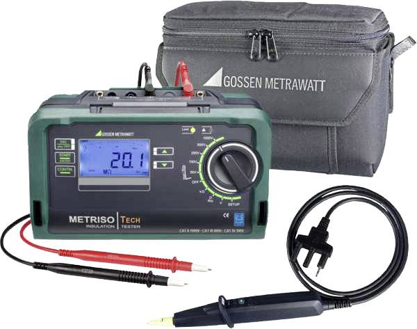 Gossen Metrawatt V 200 merač otpora izolacije 50 V, 100 V, 250 V, 500 V, 1000 V 200 GΩ