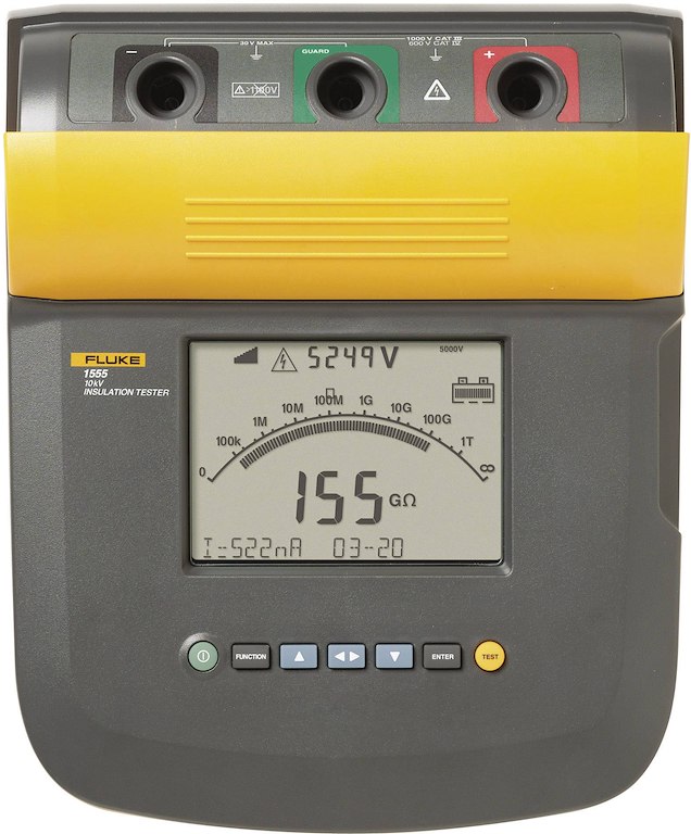 Fluke III 1000 merač otpora izolacije 250 V, 10000 V 2 TΩ CAT III 1000 V, CAT IV 600 V