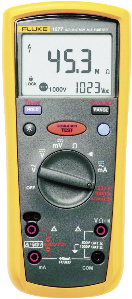 Fluke V 0 merač otpora izolacije 500 V, 1000 V 600 MΩ 0 – 50 MΩ