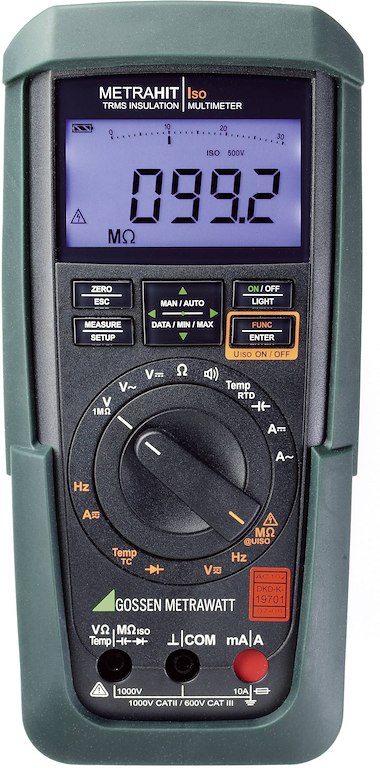 Gossen Metrawatt III 600 merač otpora izolacije 50 V, 100 V, 250 V, 500 V, 1000 V 3,1 GΩ 100 mΩ – 30 MΩ