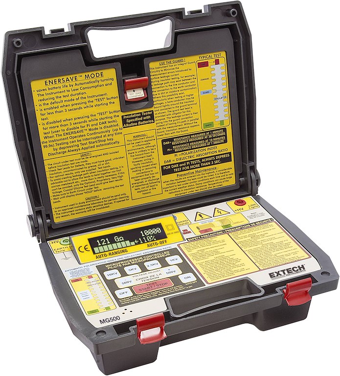 Extech MG500 merač otpora izolacije 1000 V, 2500 V, 5000 V, 10000 V 500 GΩ