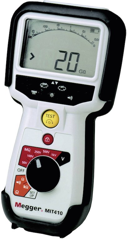 Megger MIT410/2 merač otpora izolacije 50 V, 100 V, 250 V, 500 V, 1000 V 100 GΩ 0,01 Ω – 1000 kΩ