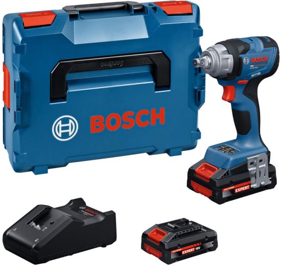 Akumulatorski udarni odvrtač Bosch Pro GDS18V-330H; 2 x EXBA18V-40 u L-BOXX koferu (06019L5202)