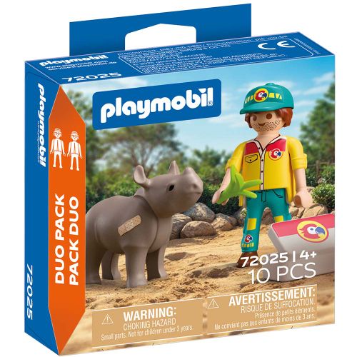 PLAYMOBIL DuoPack Čuvar i nosorog 72025