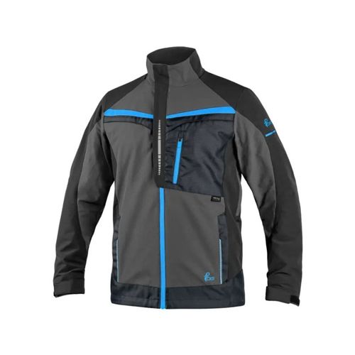 Canis CXS NAOS radna bluza 4-way stretch sa CORDURA ojačanjima, sivo-crna sa HV plavim detaljima, vel. 52