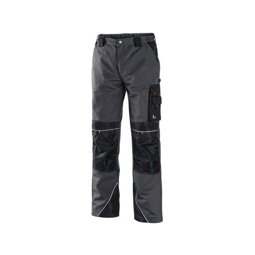 Canis CXS Sirius Nikolas radne pantalone do struka, sivo-narandžasta, vel. 50